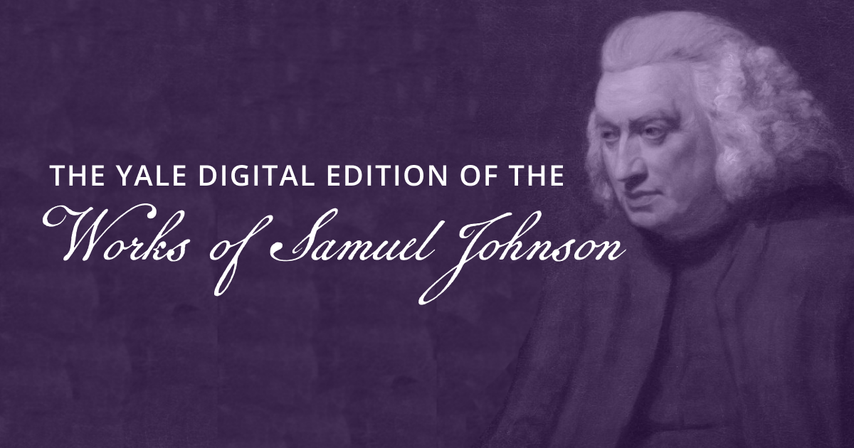Samuel Johnson Papers Digital Editions